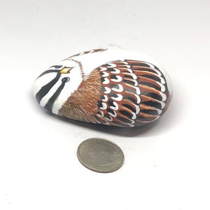 Sparrow Painted Rocks, Unique Bird Painted Stones, Christmas Gifts for ...