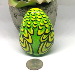 Green Parakeet Painted Rocks, Unique Painted Stone Gifts for Bird ...
