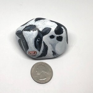 Cow Painted Rocks Farm Animal Painted Stones for Home Decor - Etsy