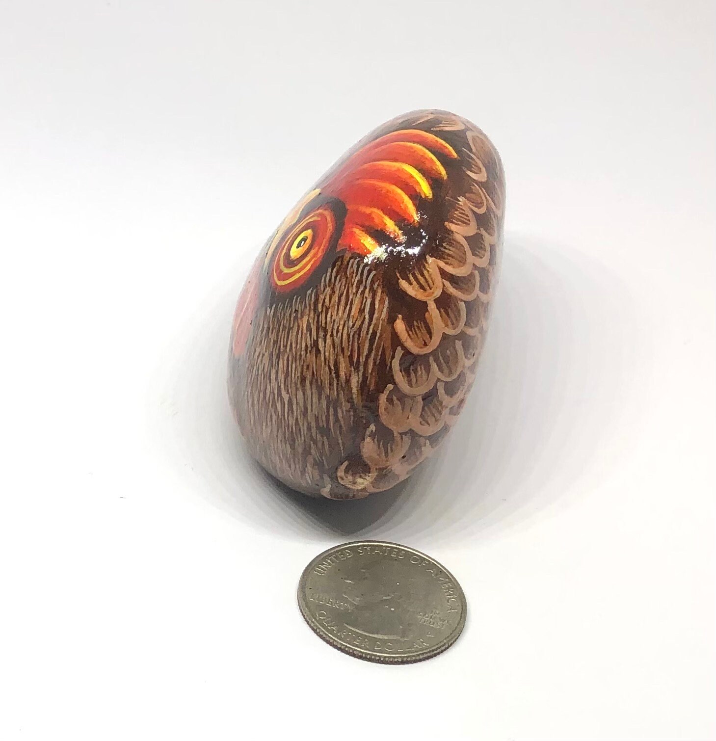 Hen With Chicks Painted Stone for Home Decor, Easter Painted Rocks ...