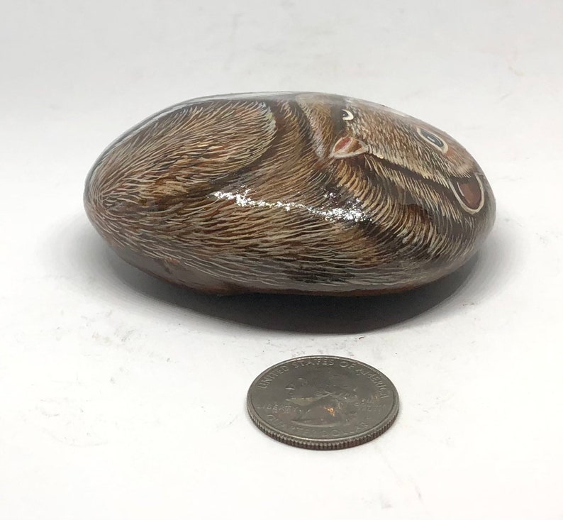 Squirrel Painted Rocks for Home Decor Spirit Animal Totem - Etsy