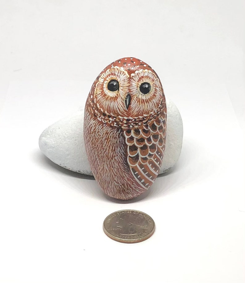 Cute Owl Painted Rock Art Unique Owl Gifts and Room Decor | Etsy