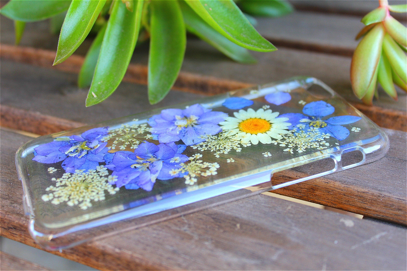 Pressed Purple Flowers W/ White Daisy Phone Case on Iphone X - Etsy