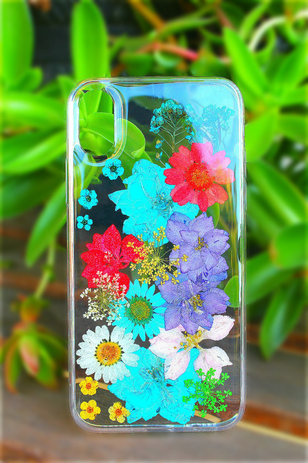 Handmade Pressed Dried Mix Flowers on iPhone 12, iPhone 12 Pro, 12 Pro ...