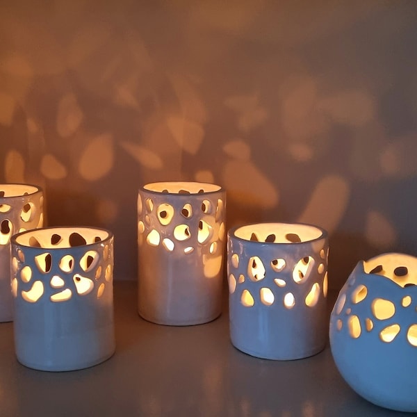 Ceramic Luminary - Etsy