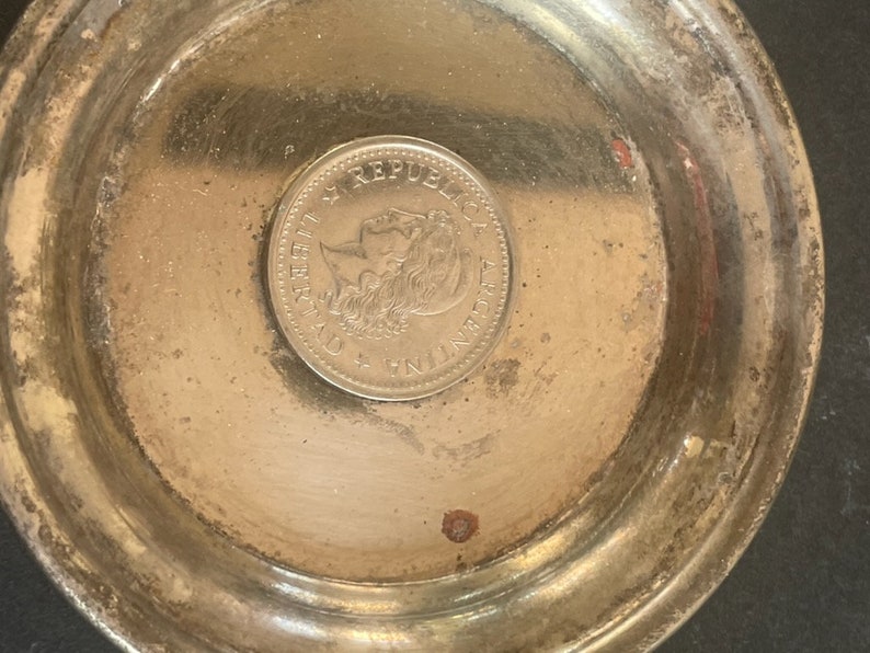 Coin Coaster and Ashtray Set - Etsy