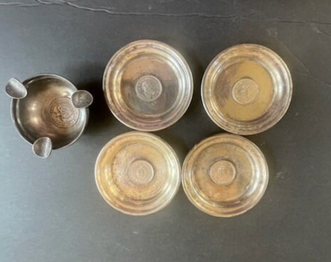 Coin Coaster and Ashtray Set - Etsy