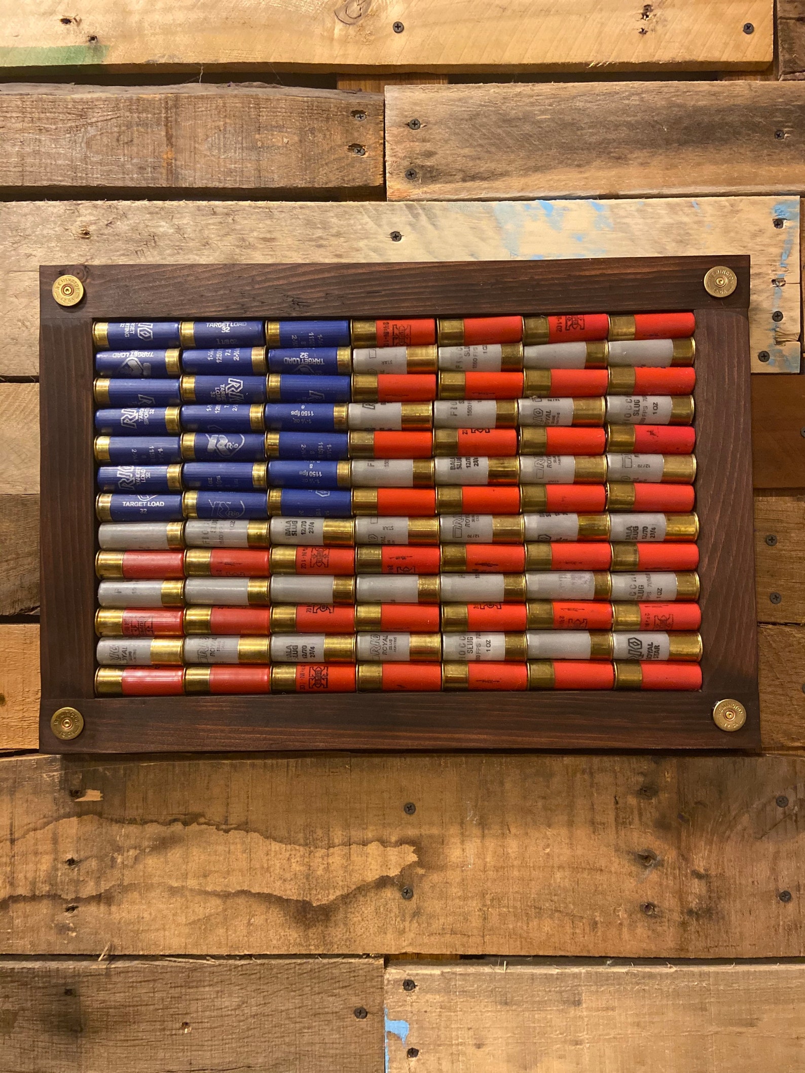 American Flag // Shotgun Shell Flag // Sporting Clay // 1776 - Etsy