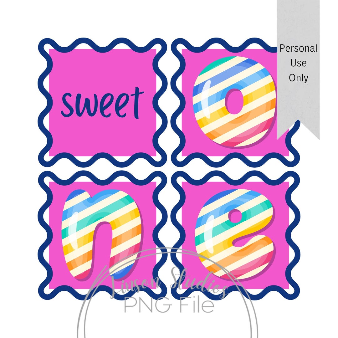 Sweet One PNG, One Sweet Year PNG, 1st Birthday PNG, Sweet One Birthday ...