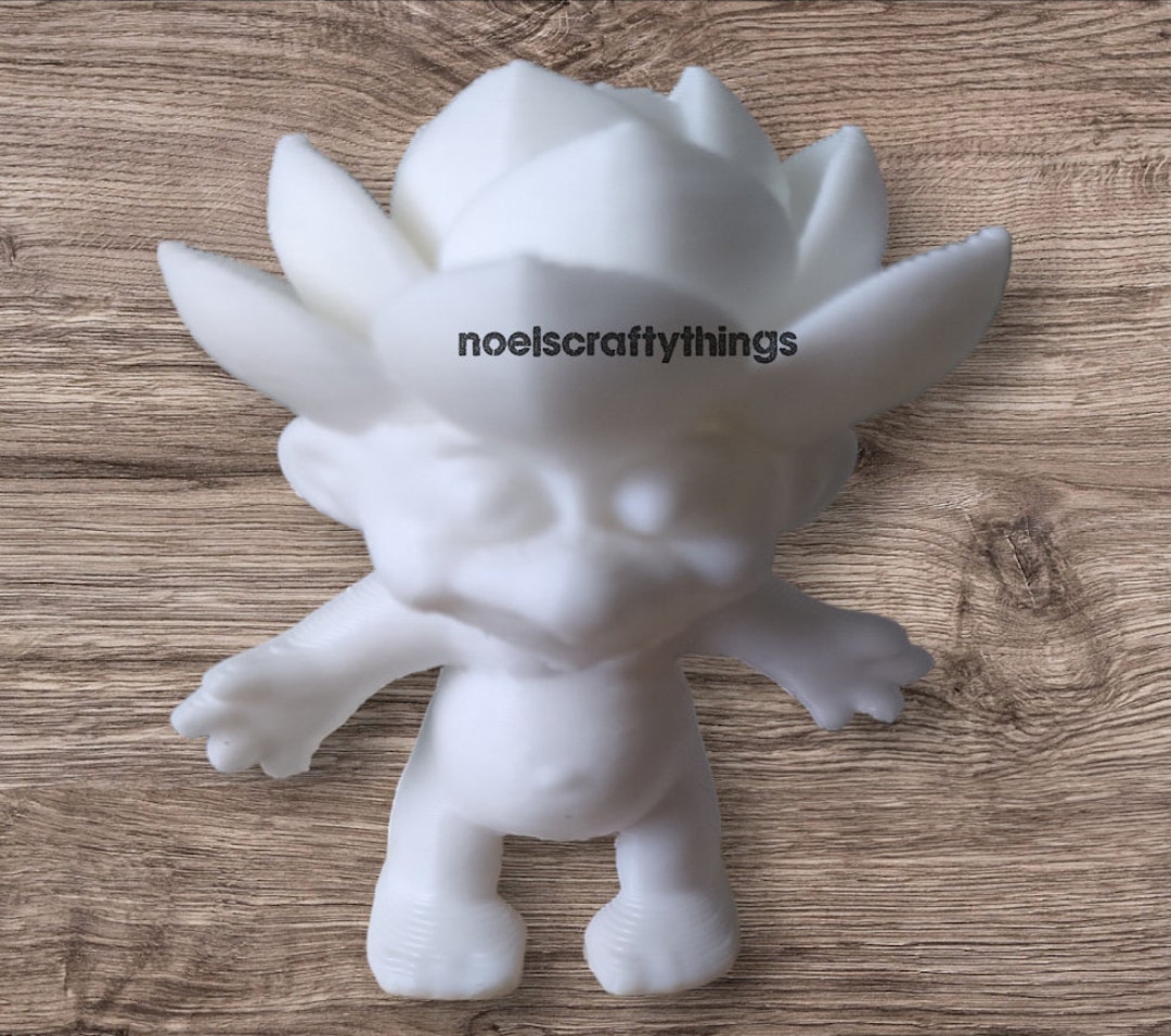 3D Printed Element - Troll W/ Succulent Hair Pen Pal - Etsy