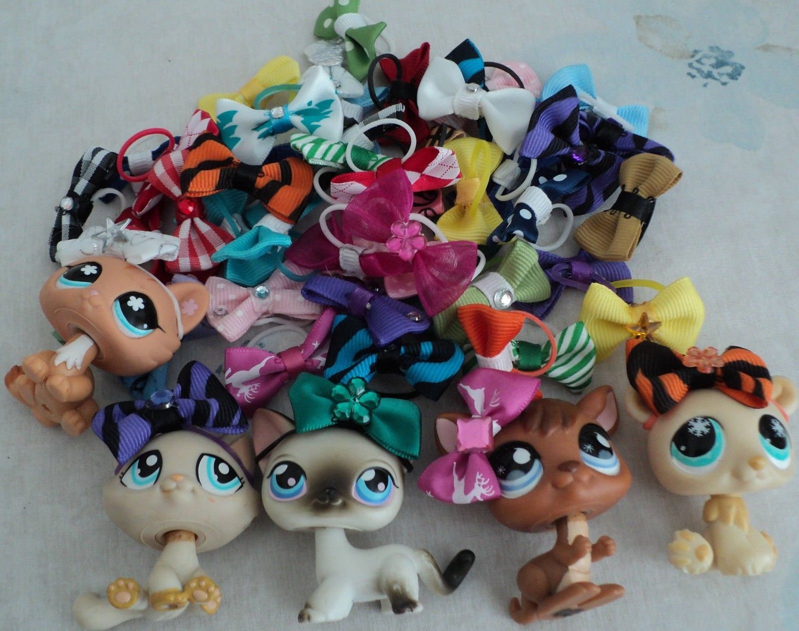NEW Handmade Littlest Pet Shop LPS 10 Bows W/stone Accessories - Etsy
