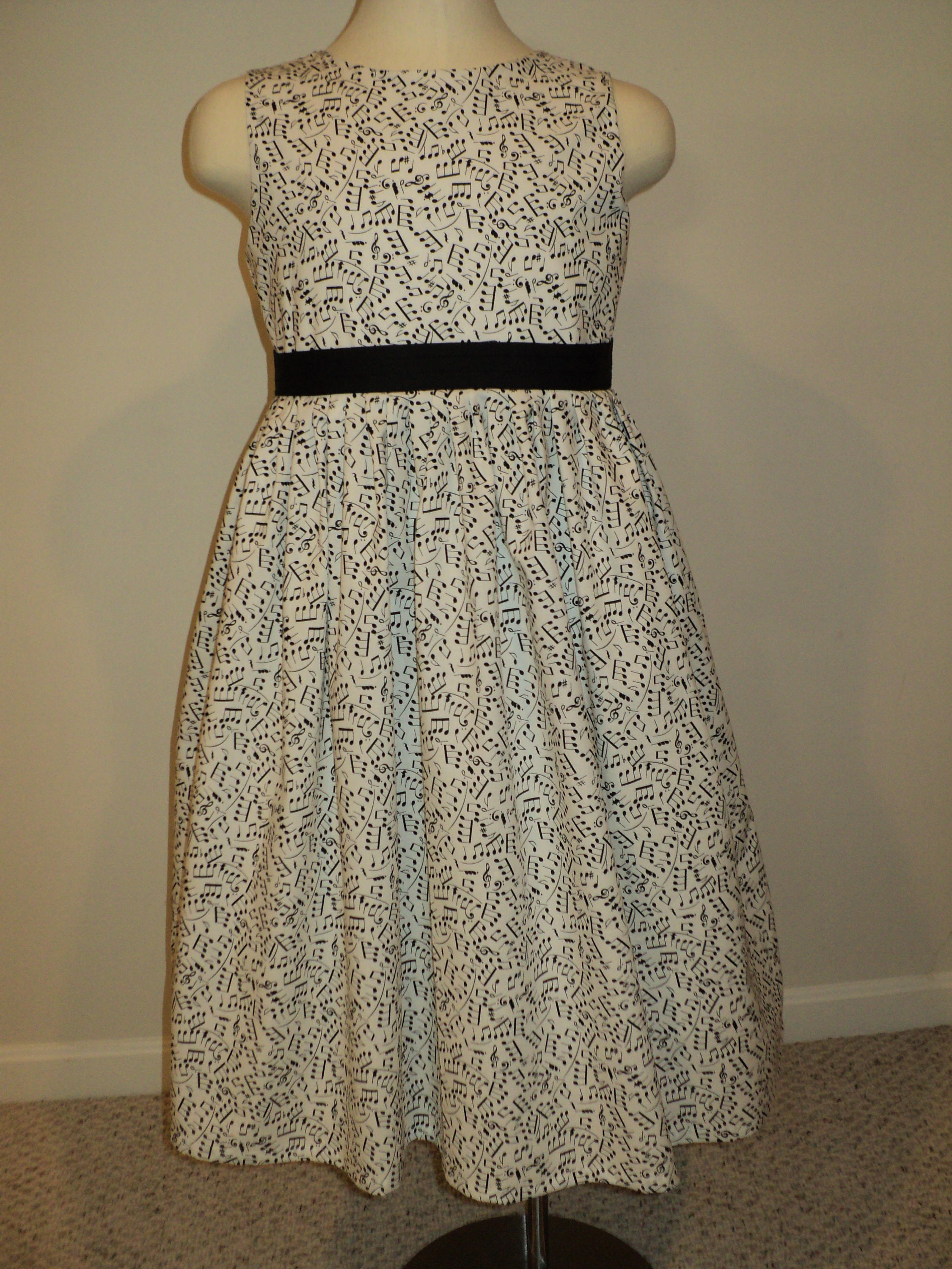 NEW Handmade Cute Musical Notes Recital Dress Custom Size - Etsy