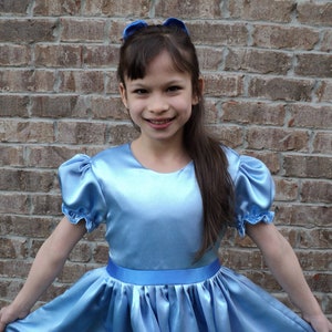 NEW Elegant Peter Pan Wendy Satin Costume 2PC Dress Set Custom Size ...