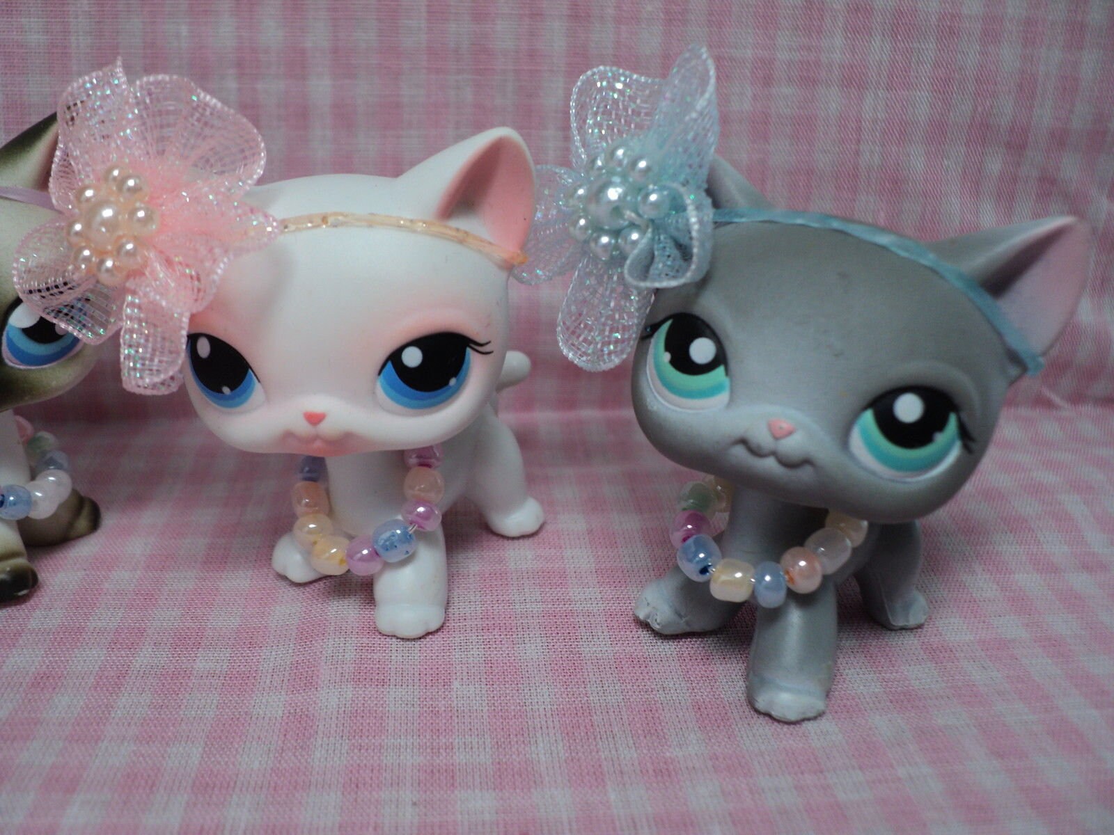 NEW Handmade Littlest Pet Shop LPS 9pc 4 Bows 4 Collars Accessories in ...