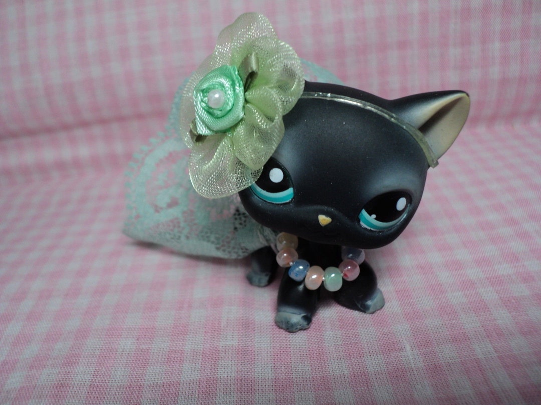 NEW Handmade Littlest Pet Shop LPS 3pc/necklace/head Piece/skirt(green ...