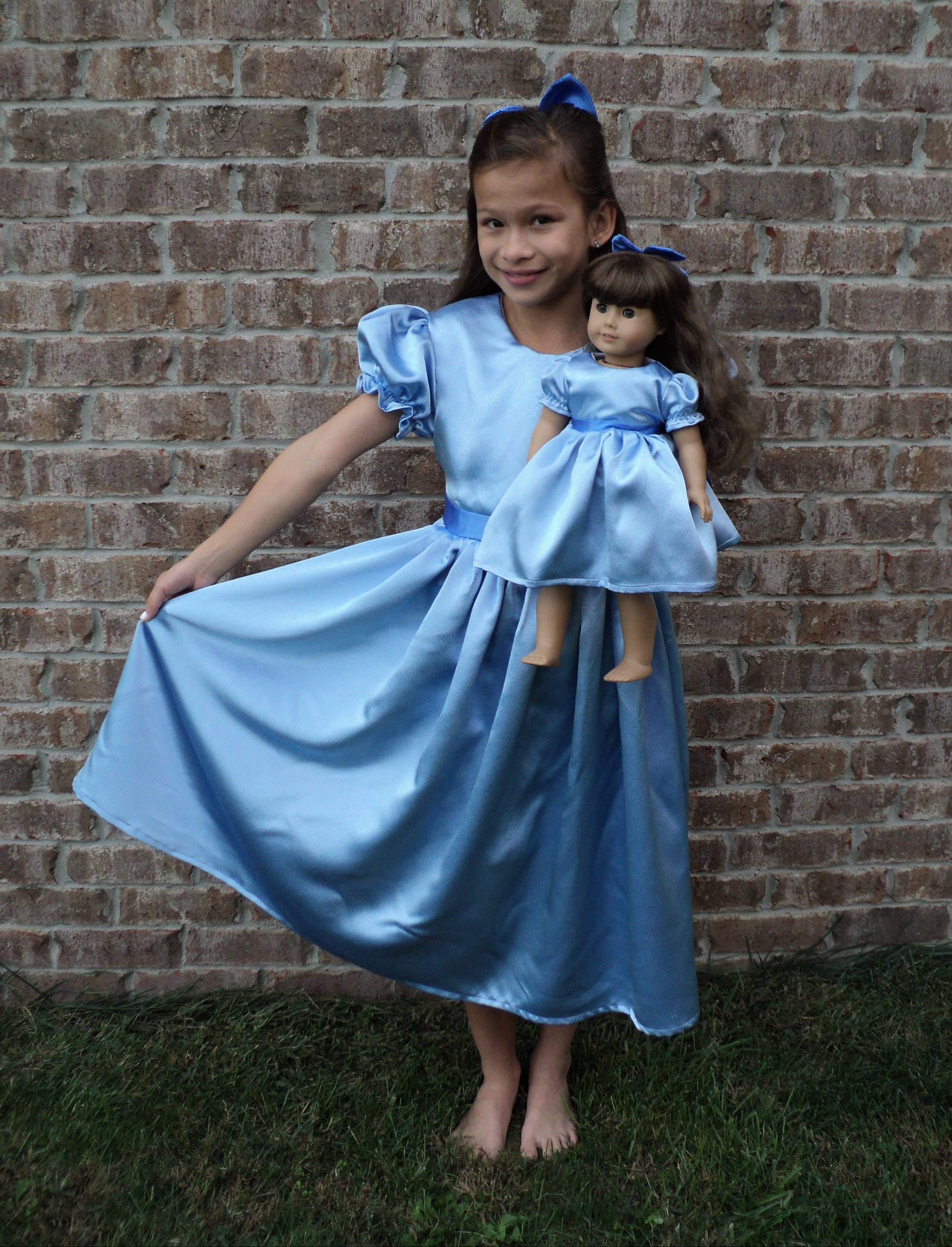 NEW Elegant Peter Pan Wendy Satin Costume 2PC Dress Set Custom - Etsy