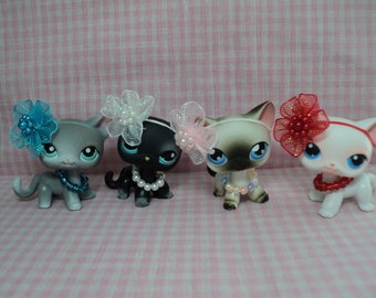 NEW Handmade Littlest Pet Shop LPS 9pc 4 Bows 4 Collars | Etsy