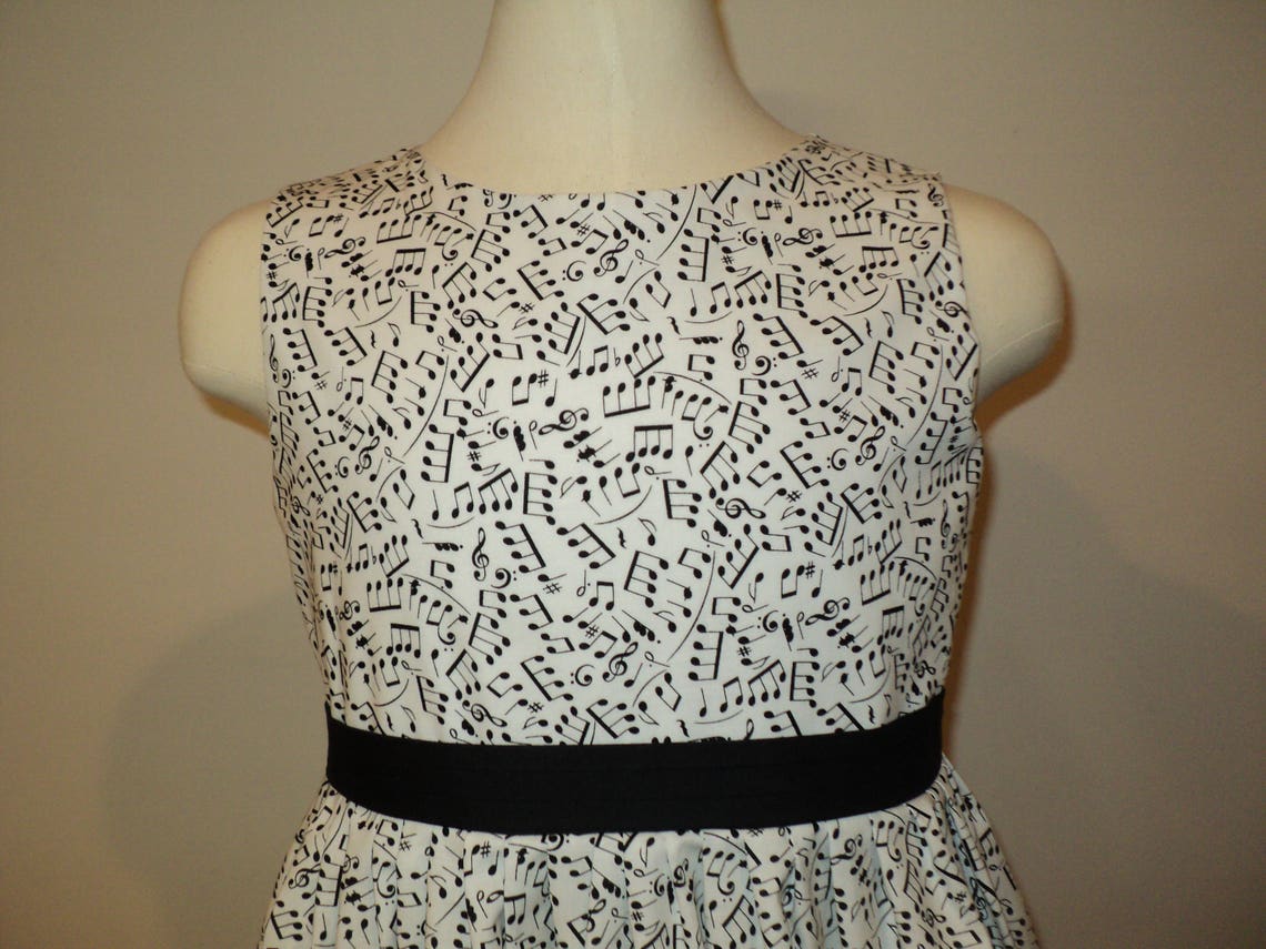 NEW Handmade Cute Musical Notes Recital Dress Custom Size - Etsy