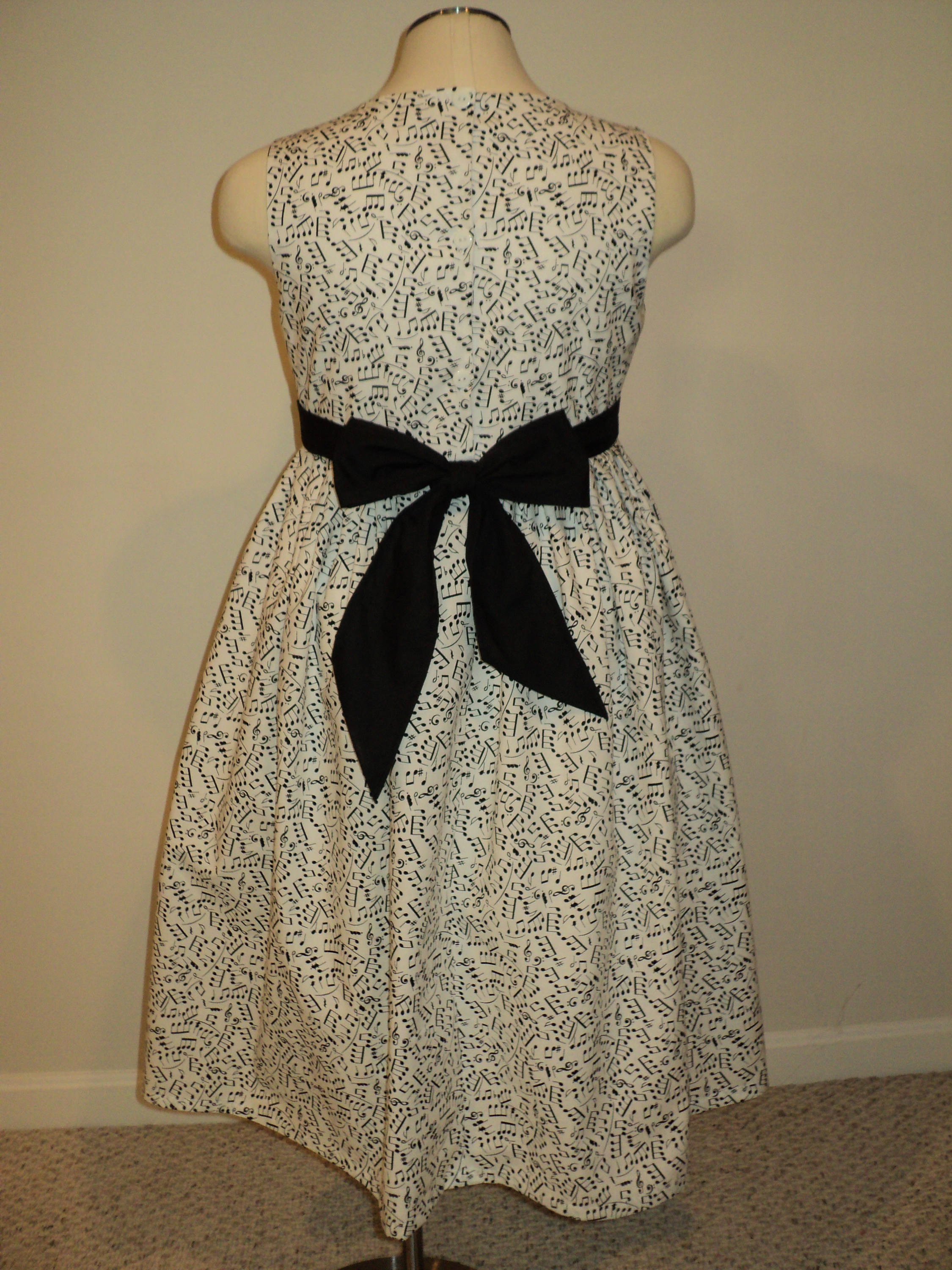 NEW Handmade Cute Musical Notes Recital Dress Custom Size - Etsy