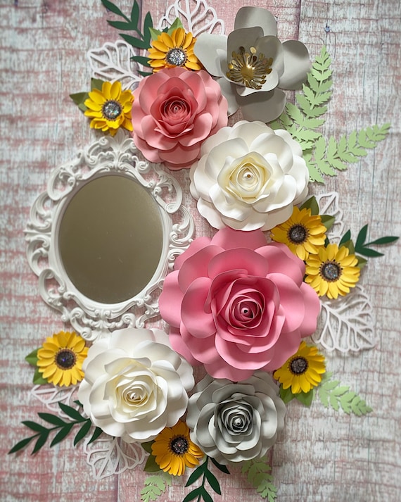 13 Paper Flower Set | Etsy