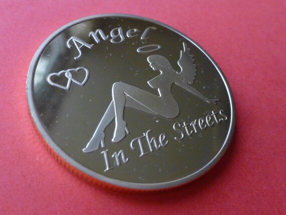 Fantasy Coin Angel in the Streets Devil in the Sheets Sexy - Etsy