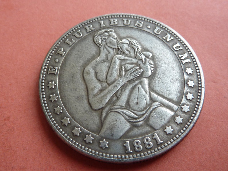 Hobo Dollar Coin Naked Couple Having Fun mature Content - Etsy