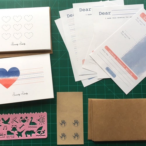 Kid's Stationery / Letter Writing Kit / Stationery for - Etsy