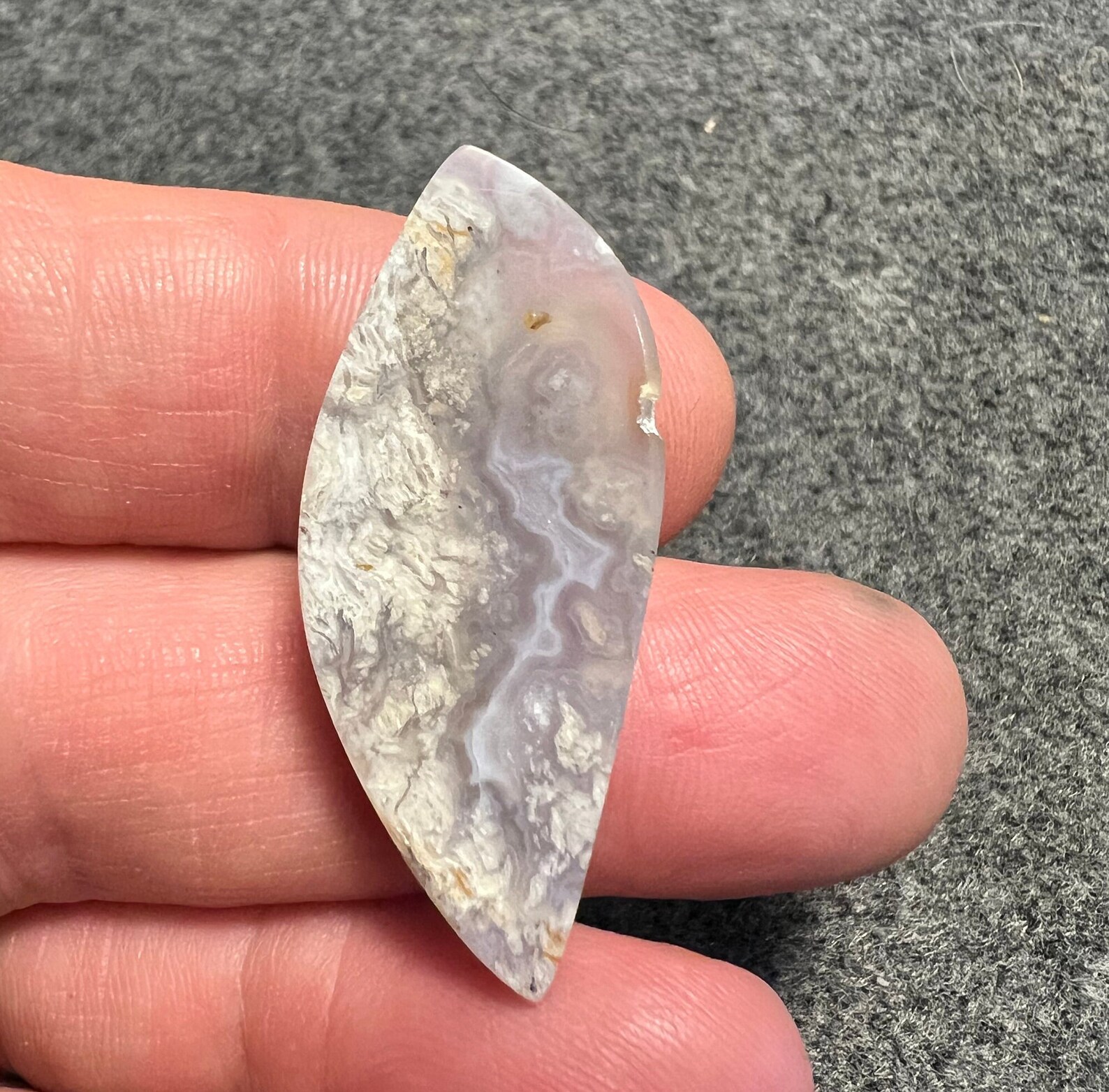 Montana Agate Designer Cabochon, Hand Cut and Polished Purple and Brown ...