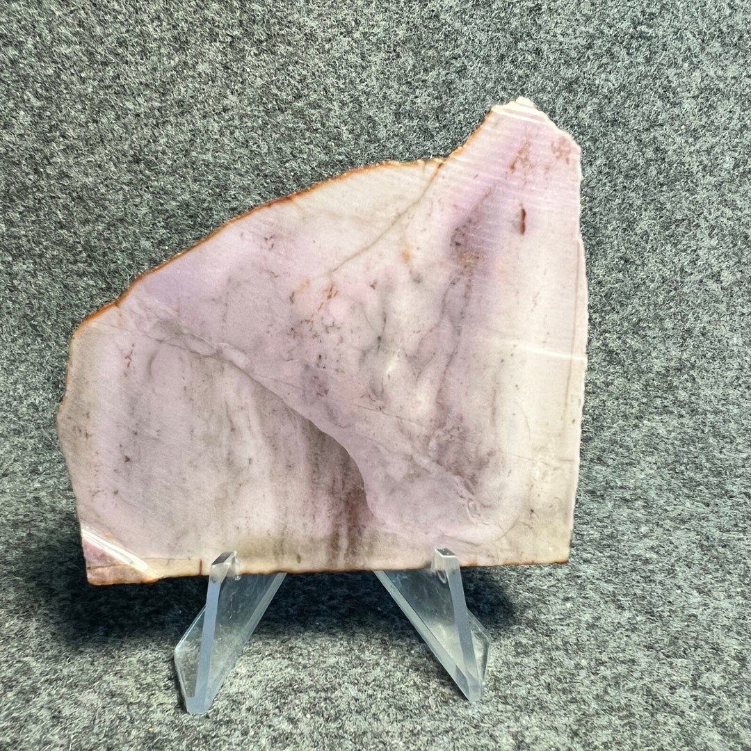 Purple Jade Slab, Rough Slice for Lapidary, Stone Specimen, Purple ...