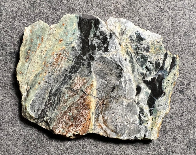 Plasma Agate Slab, Rough Slice for Lapidary, Stone Specimen, Blue ...