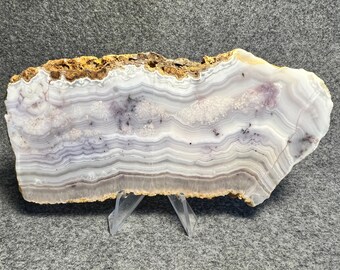 Plasma Agate Slab, Rough Slice for Lapidary, Stone Specimen, Blue ...