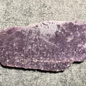 Purple Lepidolite Slab, Rough Slice for Lapidary, Stone Specimen ...