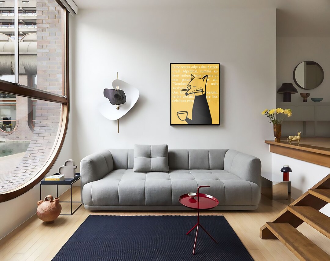 The Fox and the Grapes Fable Poster: A Timeless Tale of Determination ...