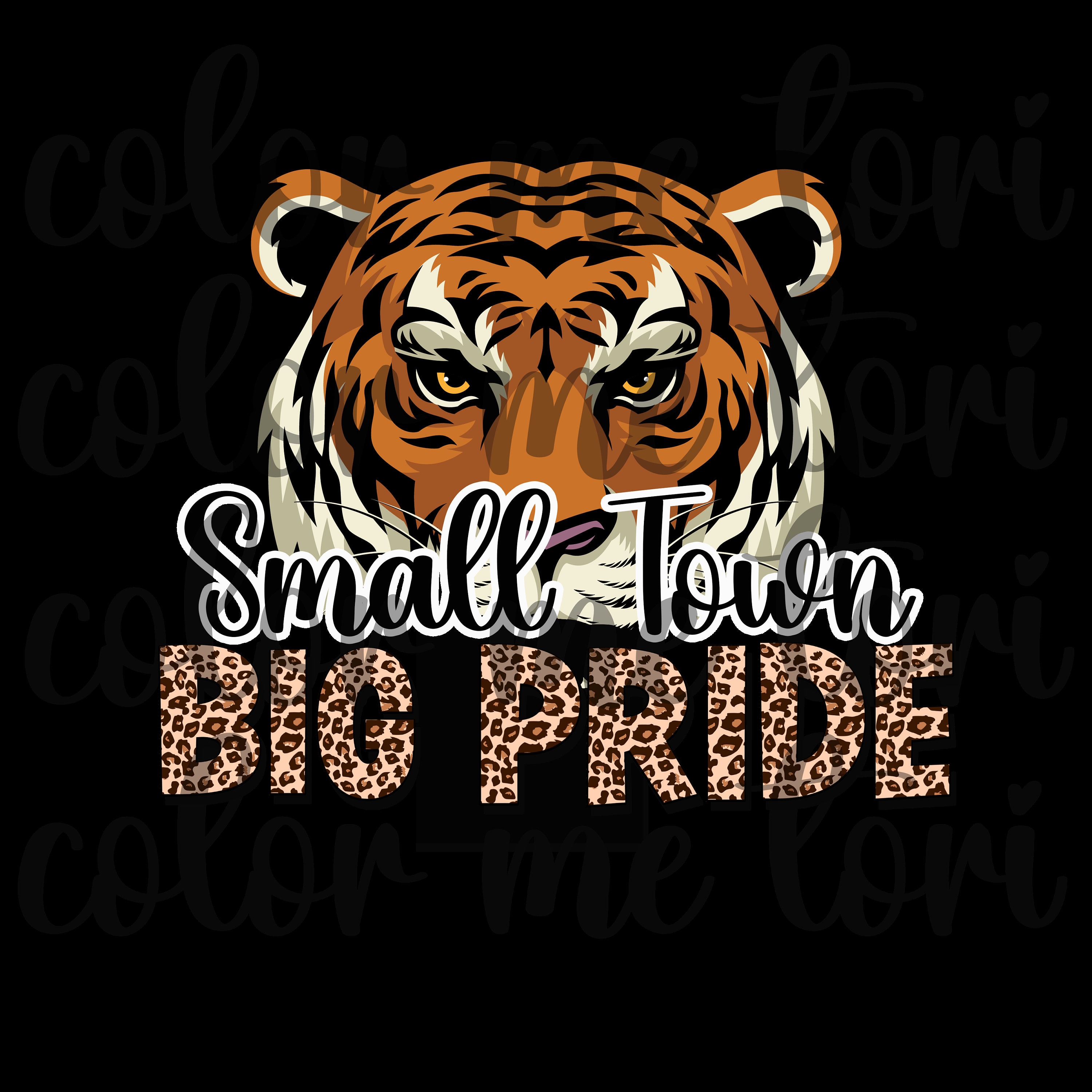 Small Town Big Pride Tiger - Etsy