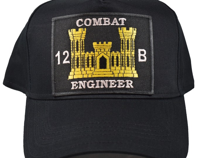 US Army 12B Combat Engineer Sapper Hat Black Veteran Owned - Etsy