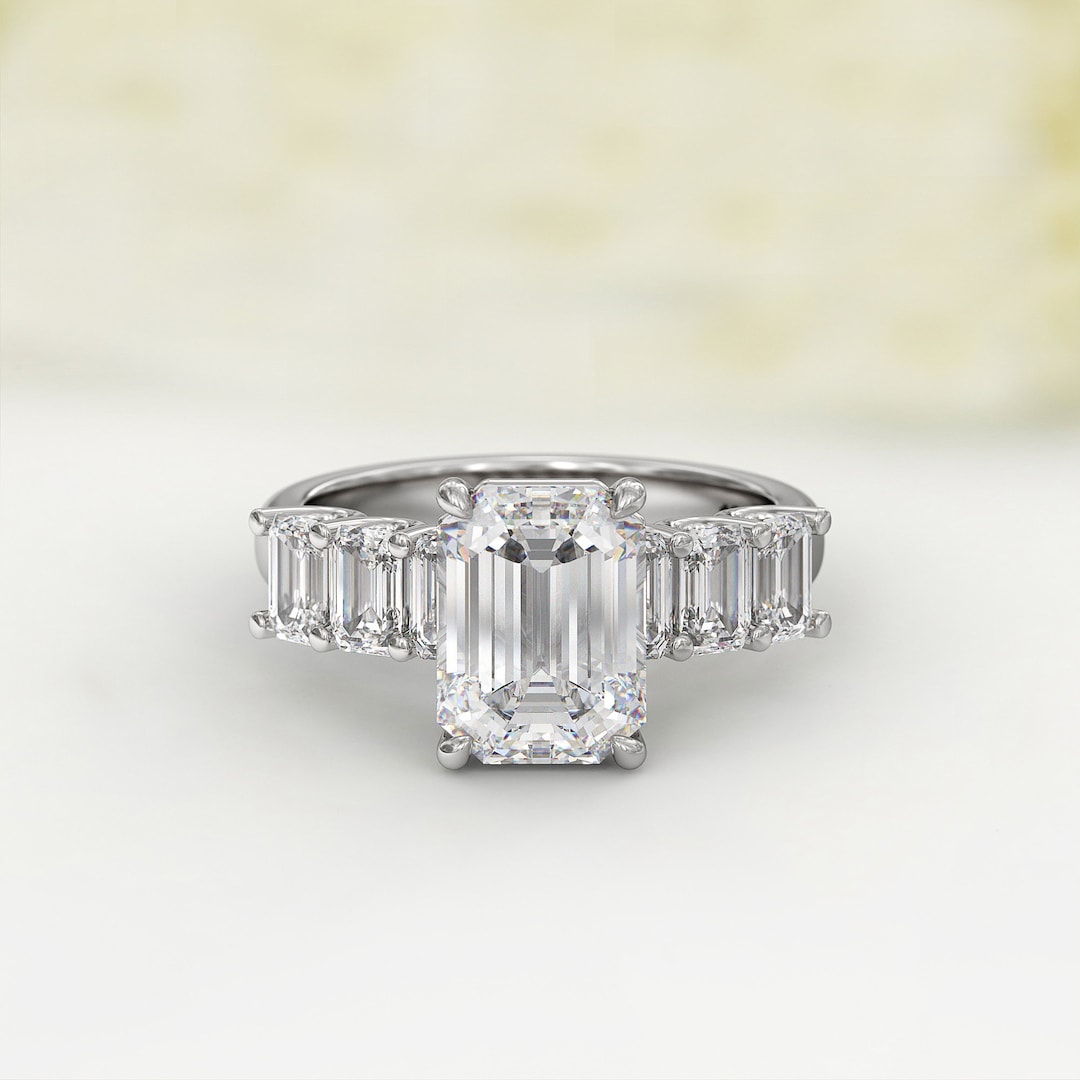 4 Carat EF Color VS1 Clarity IGI Certified Emerald Cut Lab Grown ...