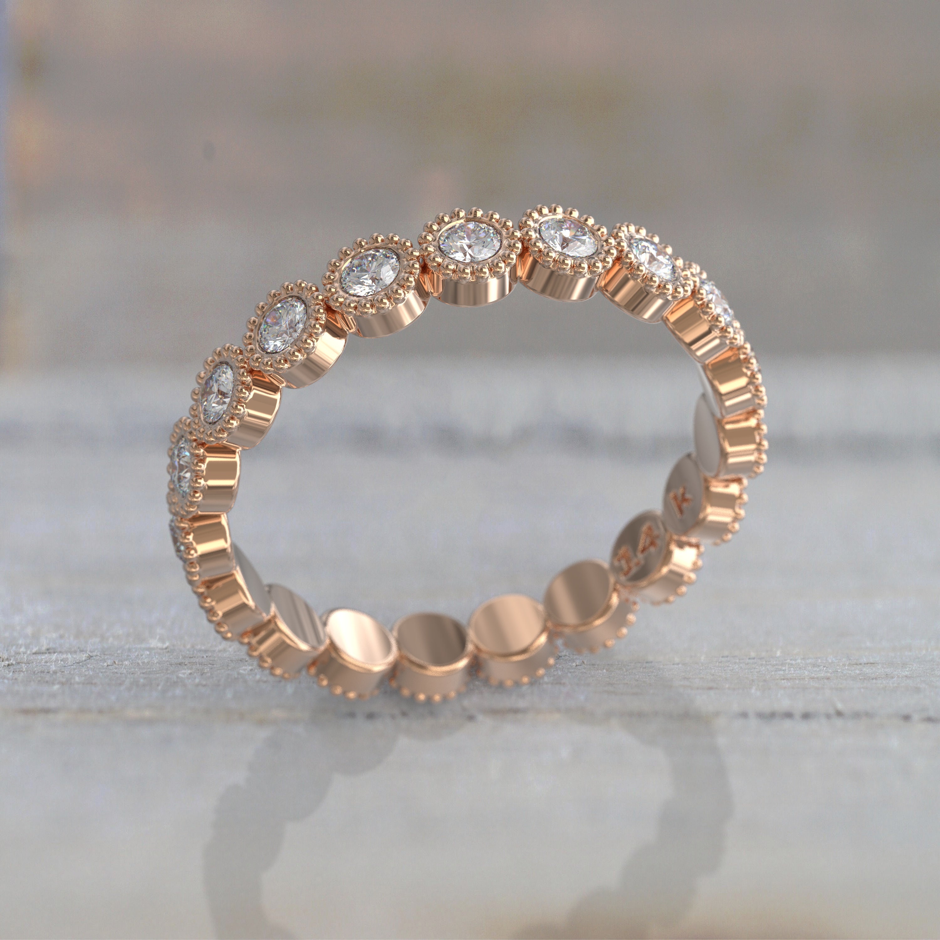 Wedding Bands Women Full Eternity Ring Anniversary Gift Art - Etsy