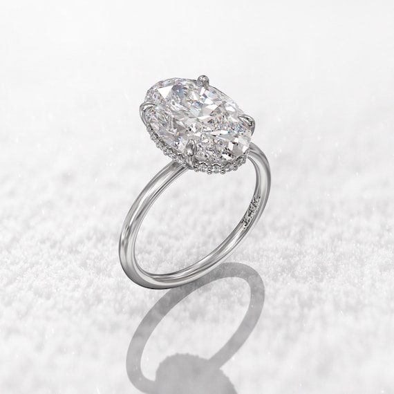 Invisible halo engagement ring store