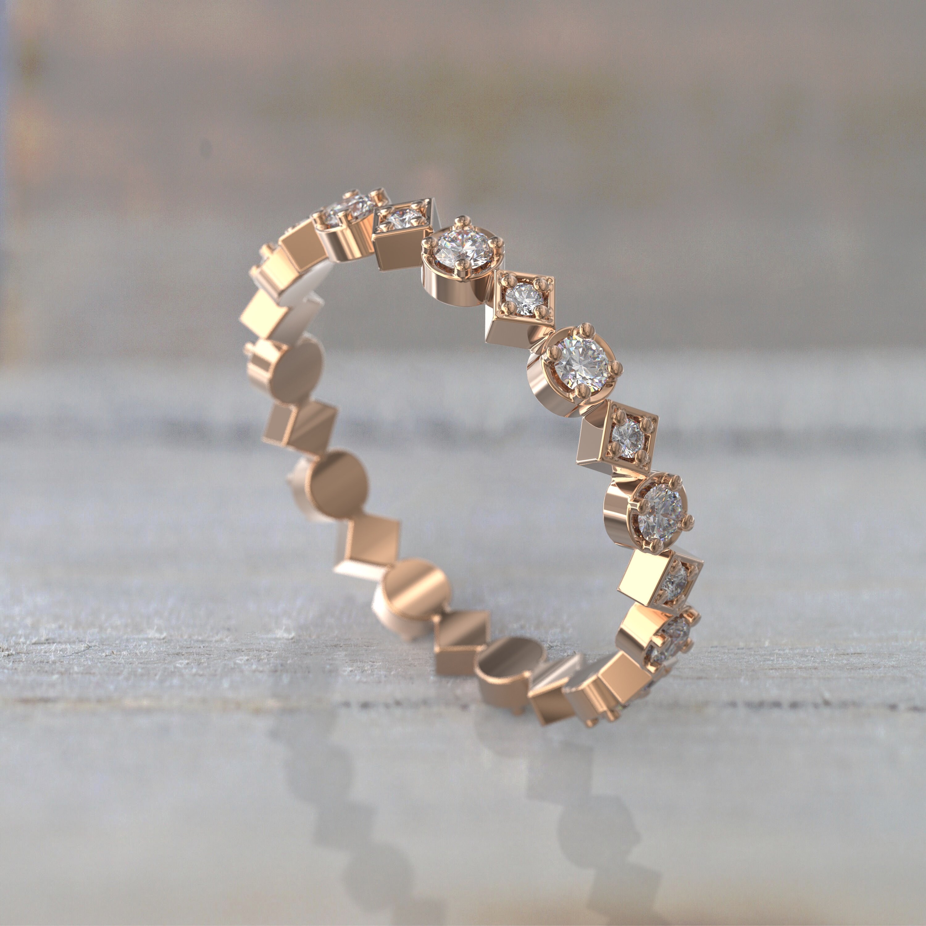 Wedding Bands Women Full Eternity Ring Anniversary Gift Art - Etsy