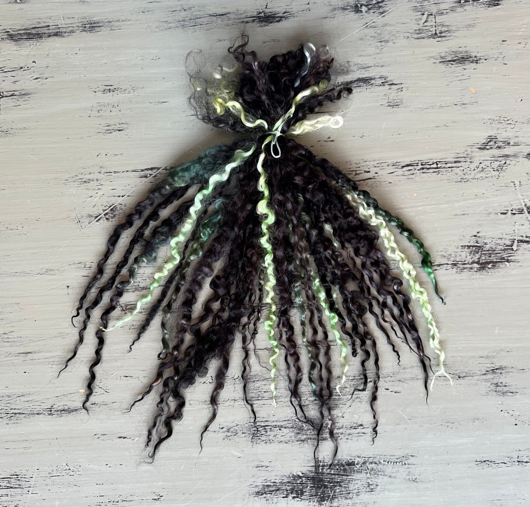 Mossy Labyrinth Premium Wensleydale Long Locks 10 14 Inches black ...
