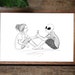 Alien Friend Art Print Extraterrestrial Wall Art Outer Space Poster ...