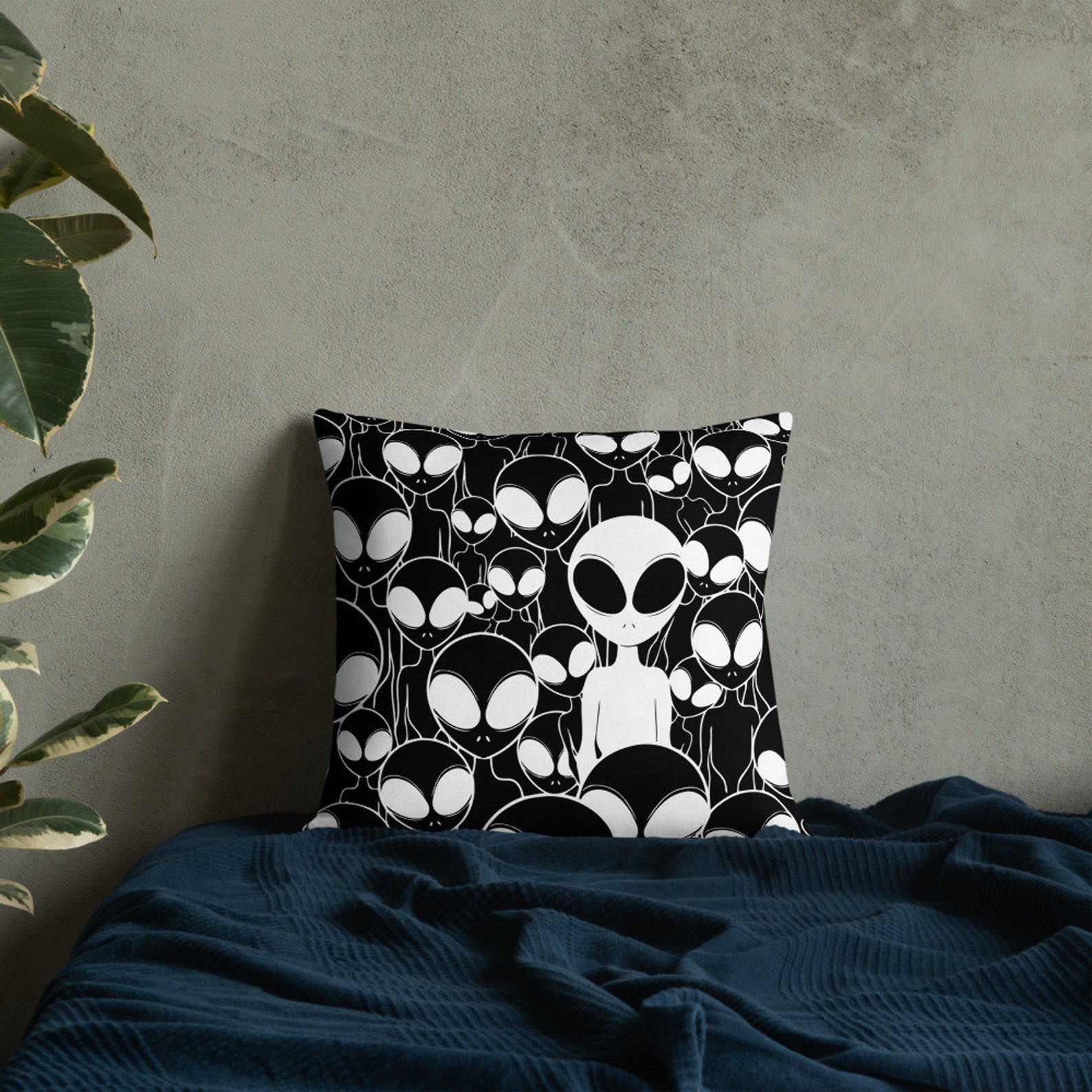 Aliens Among Us Throw Pillow, Alien Pillow, Cozy Space Lover Gift ...