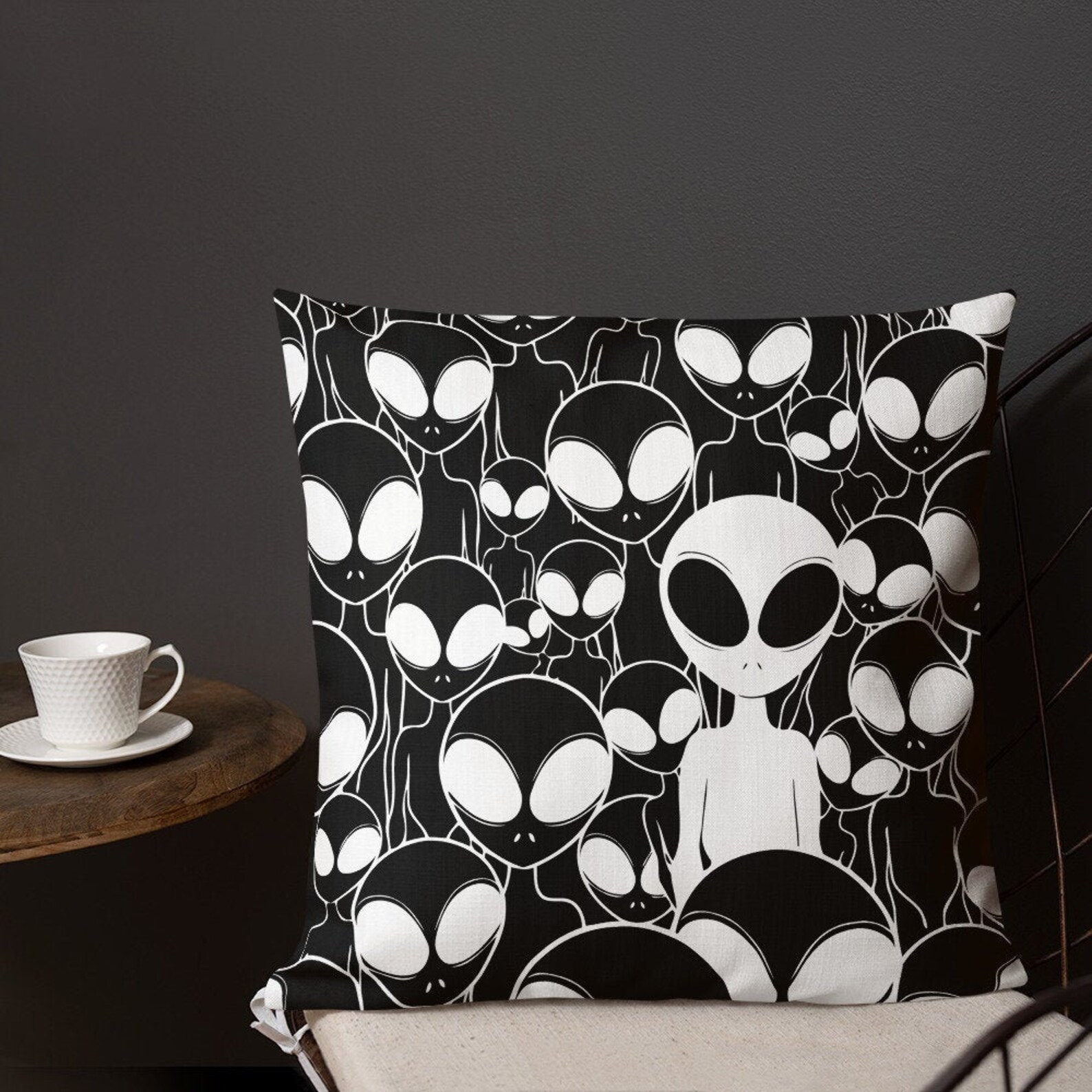 Aliens Among Us Throw Pillow, Alien Pillow, Cozy Space Lover Gift ...