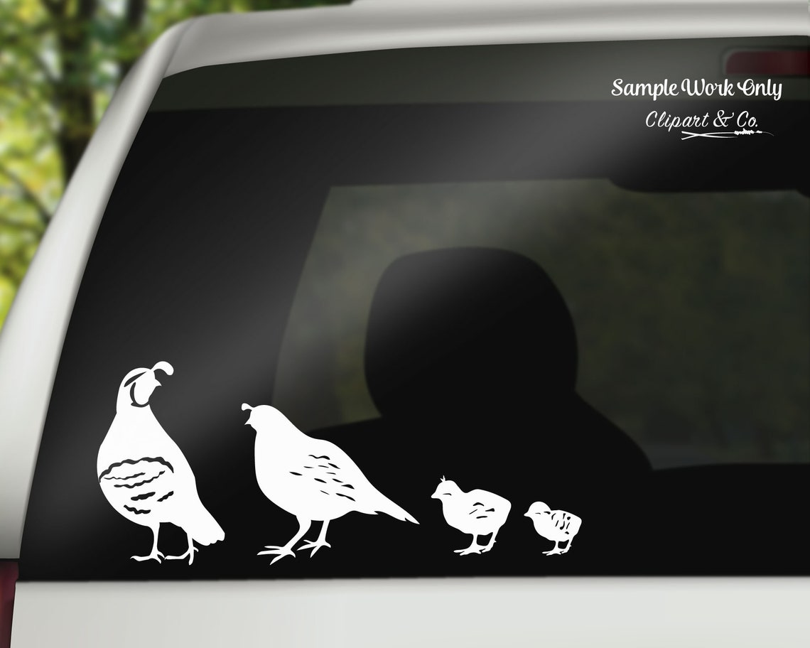 Quail Clipart - Quail SVG - Quail Decal - Quail Stencil - Quail Vector ...
