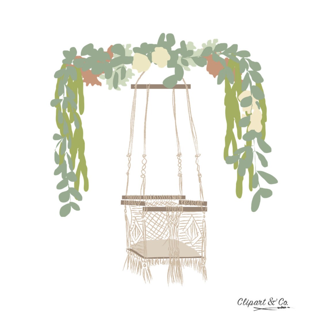 Macrame Vector Boho Clipart Macrame Patterns Vector | Etsy