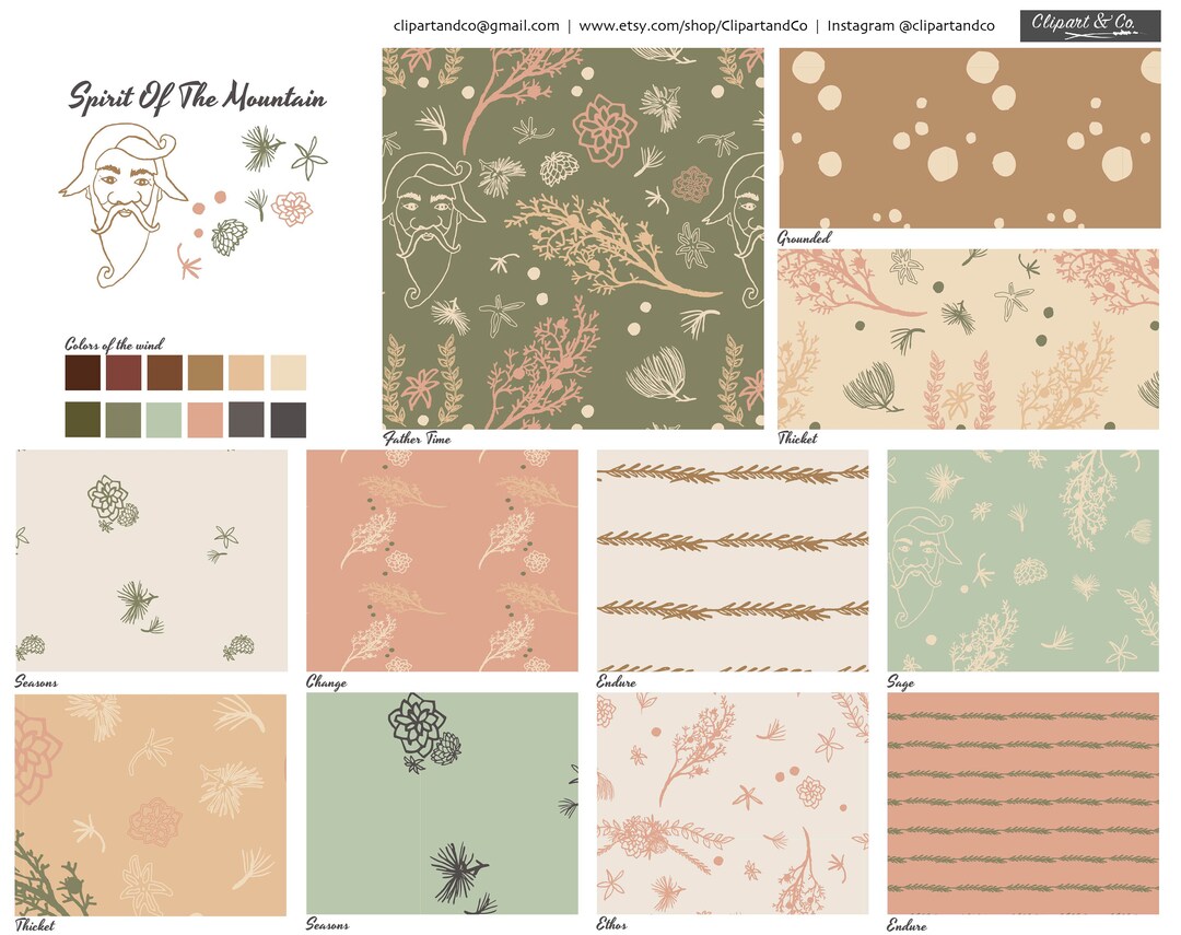 Rustic Christmas Patterns - Christmas Patterns Digital Paper - Rustic ...