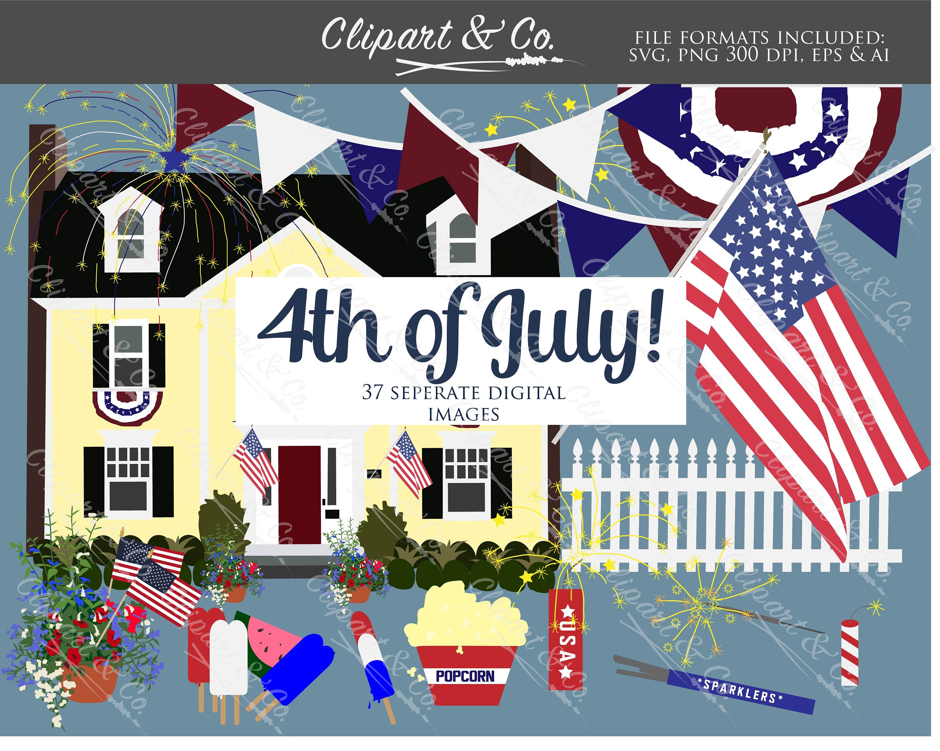 Independence Day Holiday Clip Art