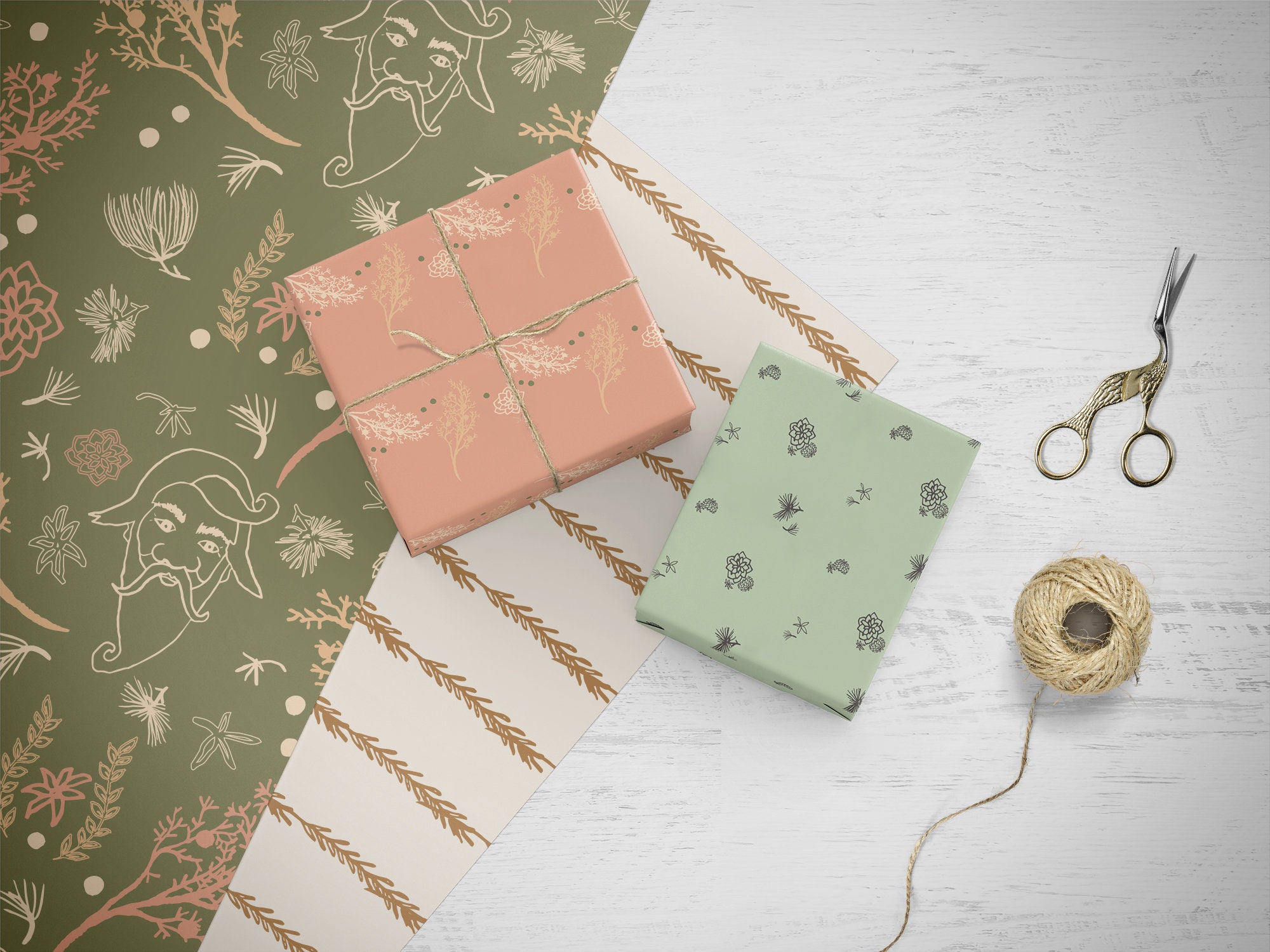 Rustic Christmas Patterns Christmas Patterns Digital Paper | Etsy