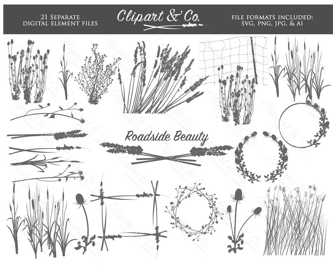 Floral Clipart Boho Floral SVG Botanical SVG Ranch Svg | Etsy