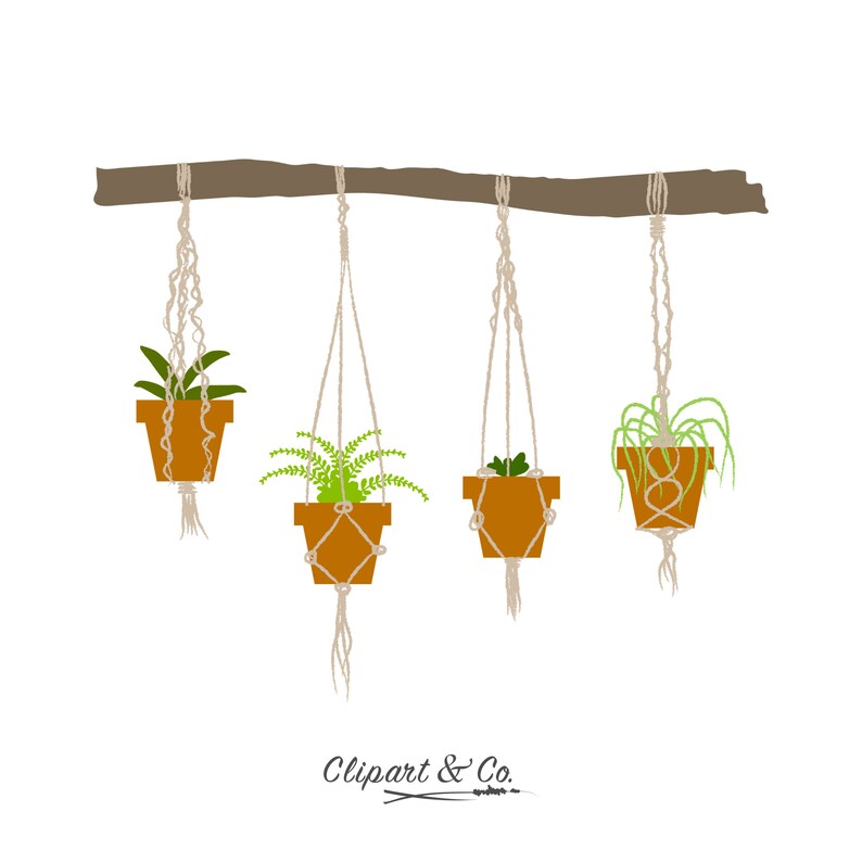 Macrame Vector - Boho Clipart - Macrame Patterns - Vector Images ...